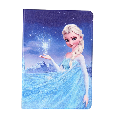 适用冰雪奇缘艾莎网红新款iPad air/2苹果mini5保护套迷你4休眠6iPad2018保护套2019新款Air3软壳pro10.5皮套