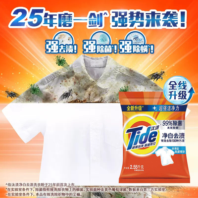 汰渍洗衣粉大包 2.55kg【kl】