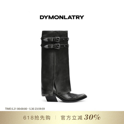 DYMONLATYR高筒皮带扣裤管靴