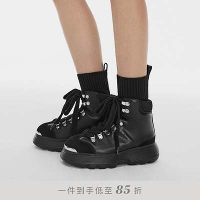 DYMONLATRY户外针织靴筒马丁靴
