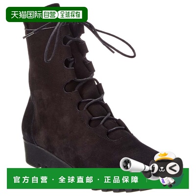 自营Arche Lombox Suede Bootie - black 美国奥莱直发短靴厚底鞋