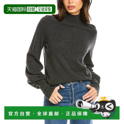 自营 InCashmere 小高领插肩羊绒毛衣 - 灰色 美国奥莱直发
