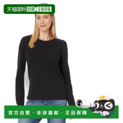 【美国直邮】Lilla PLilla P|长袖圆领衫宽松套头纯棉针织上衣