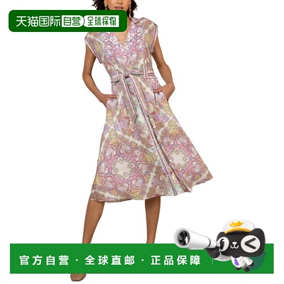 自营Hale Bob Priscilla Midi Dress - beige 美国奥莱直发连衣裙
