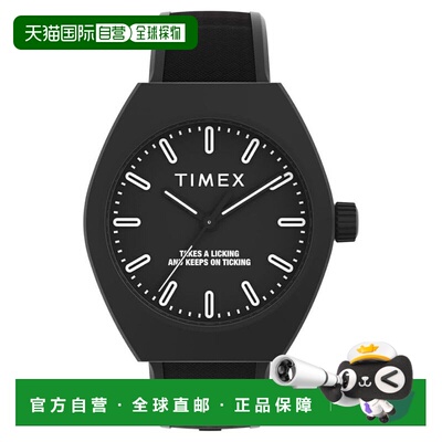 自营Timex Men's Eco-ceramic Black Dial Watch - black 美国奥