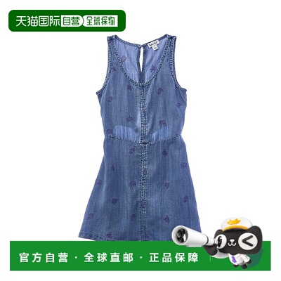 自营 splendid华丽的抛花连衣裙-蓝色 美国奥莱直发