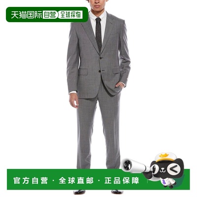 自营Canali 2pc Wool Suit - gray 美国奥莱直发