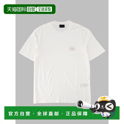 香港直邮T恤 Lyocell混纺刺绣徽标