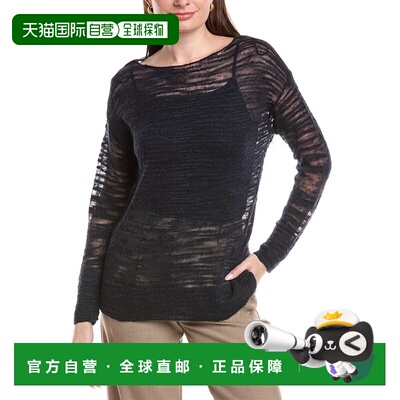 自营Lafayette 148 New York Dropped Shoulder Bateau Neck Swea