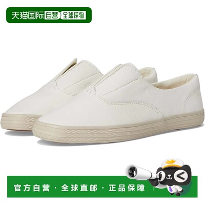 自营Women's Keds Champion Square Toe Sneakers White Leather
