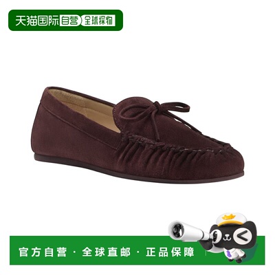 自营Stuart Weitzman Britt蝴蝶结绒面革乐福-红色 美国奥莱直发