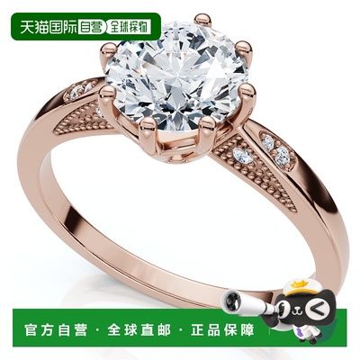 自营pompeii31Ct Crown Setting Diamond Engagement Ring 14k Go