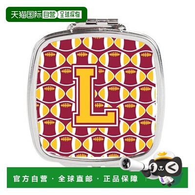 自营 Carolines Treasures CJ1081-LSCM 字母 L 足球栗色和正品
