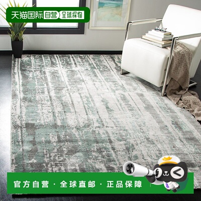 自营safaviehMirage Hand Made Area rug, Silver / Grey Contemp