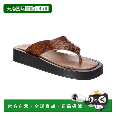 自营 ALOHAS包覆皮革凉鞋-棕色 美国奥莱直发