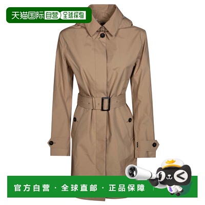 自营save the duck棕色Jackie束带Trench风衣-棕色 美国奥莱直发