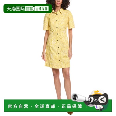 自营Etro Brass Denim Mini Dress - Yellow 连衣裙美国直发奥莱