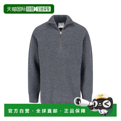 自营closed经典灰色圆领毛衣-灰色 美国奥莱直发