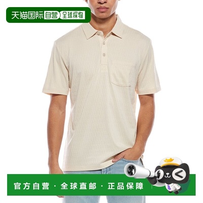 自营WEATHERPROOF VINTAGE Diamond Textured Polo Shirt - off w