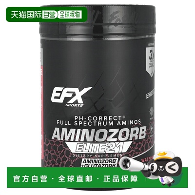 香港直邮EFX,AminoZorb® Elite 21，西瓜味，13.76 盎司（390 克
