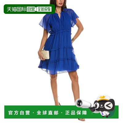 自营Nanette Nanette Lepore Clipped Dot Mini Dress - blue 美