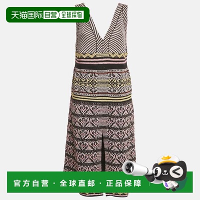 自营M Missoni Metallic Lurex Patterned Knit V-Neck Sleeveles