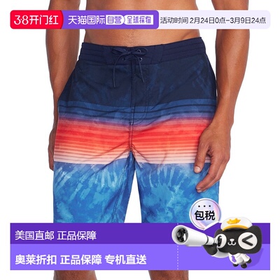 自营Speedo Printed Bondi Basin Boardshorts Men's  Peacoat 9