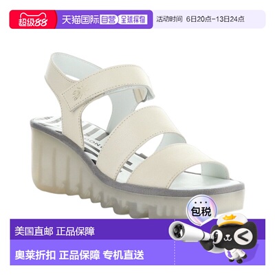 自营FLY London Bexy Leather Sandal - white 美国奥莱直发女鞋