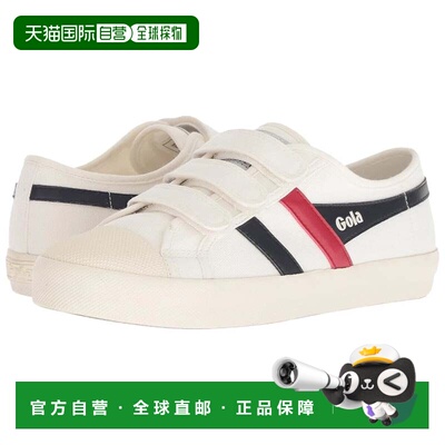自营Women's Gola Coaster Sneakers Off-White Red Canvas Lifes