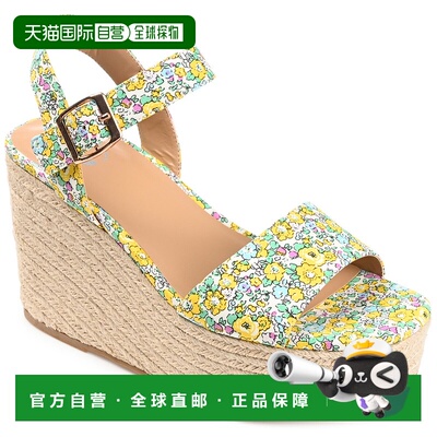 自营 Journee Collection 女士 Tru 舒适泡沫珍珠凉鞋 - 黄色 美