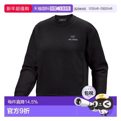 加拿大Arcteryx始祖鸟EMBLEM FLEECE女士圆领卫衣
