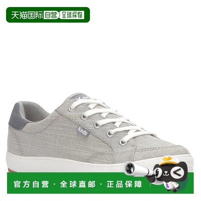 自营Keds Center III Sneakers Women's Gray Round Toe Lace Up