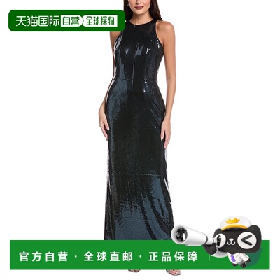 自营 rene ruiz雷内 鲁伊斯亮片礼服-金属色 美国奥莱直发连衣裙