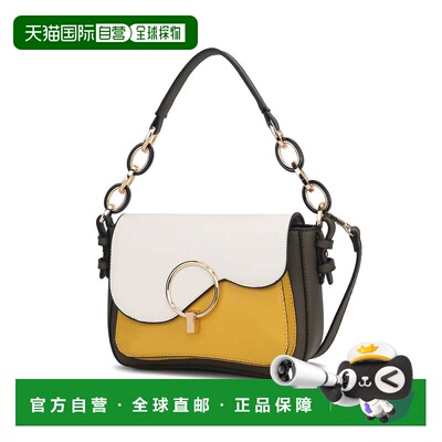 自营mia k collectionMia K.的Fantasia纯色十字肩女式手提包-芥