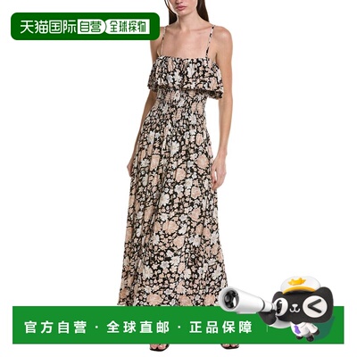 自营Saltwater Luxe Tank Midi Dress - black 美国奥莱直发吊带