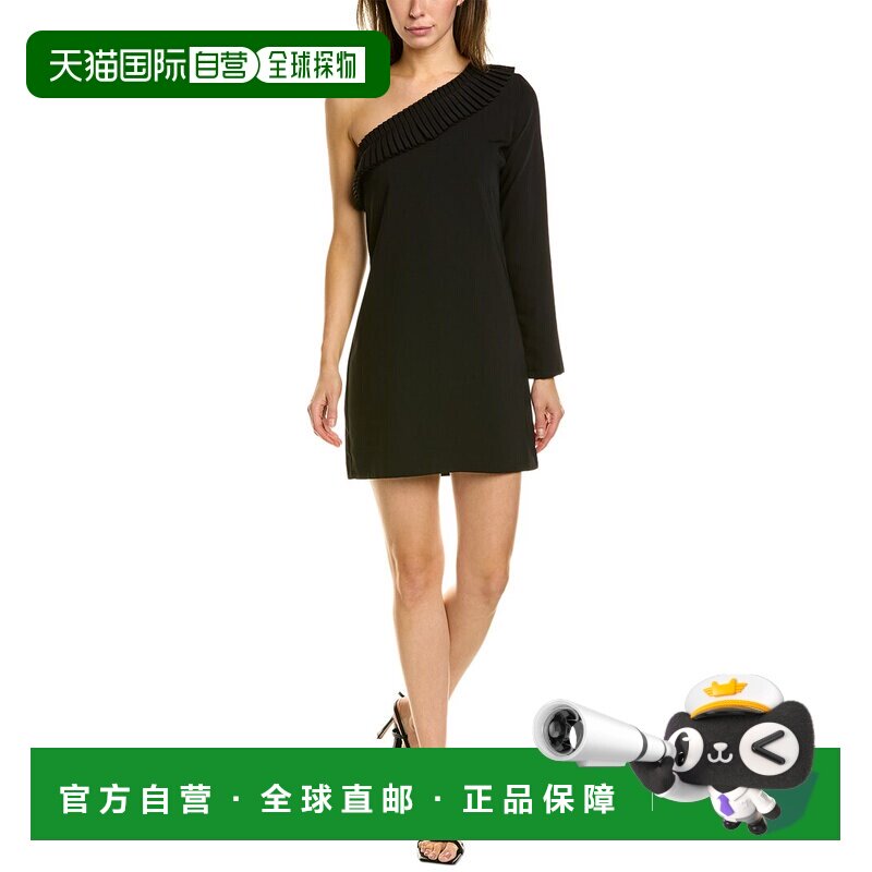 自营The Kooples 一肩紧身连衣裙 - 黑色 美国奥莱直发
