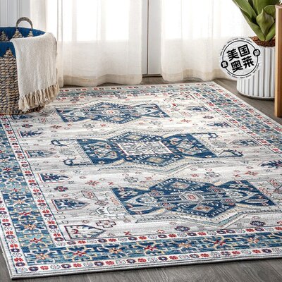 jonathan yModern Persian Vintage Medallion Area Rug - light