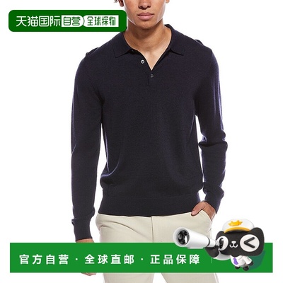 自营Mette Merino Wool Polo Sweater - Navy 毛衣美国直发奥莱