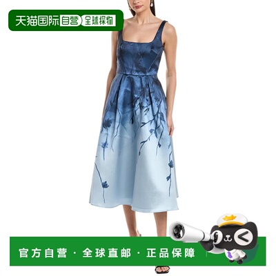 自营Marchesa Notte Cocktail Dress - blue 连衣裙 美国奥莱直发