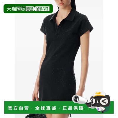 美国直邮ALEXANDER WANG-女士Hotfix Shrunken迷你Polo连衣裙