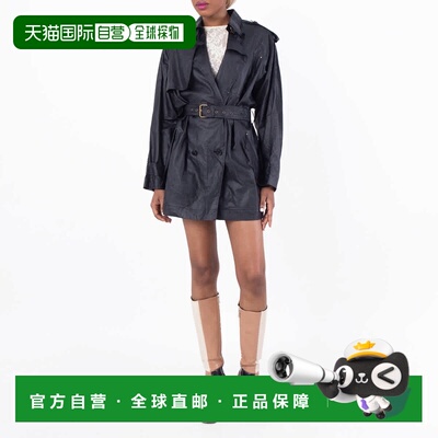 自营Isabel Marant Womens Franny Mid-Length Trench Coat - bla