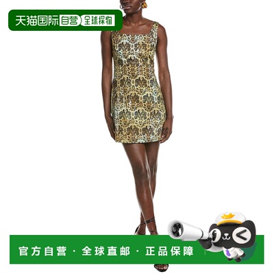 自营 opto.p.t玲子迷你连衣裙-棕色 美国奥莱直发新款包臀裙