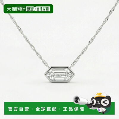 自营pompeii3Certified 1.10Ct Long Hexagon Bezel Diamond East