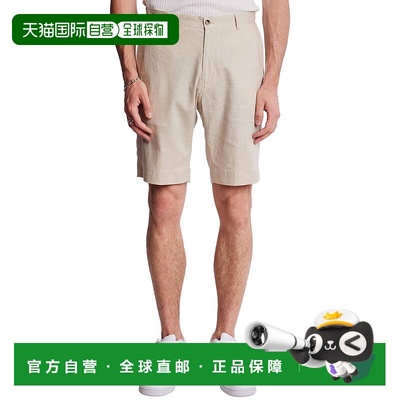 自营 paisley & gray佩斯利与灰色Felix亚麻混纺短款-棕色 美国奥