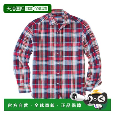 自营J.McLaughlin Gramercy Woven Shirt - red 美国奥莱直发