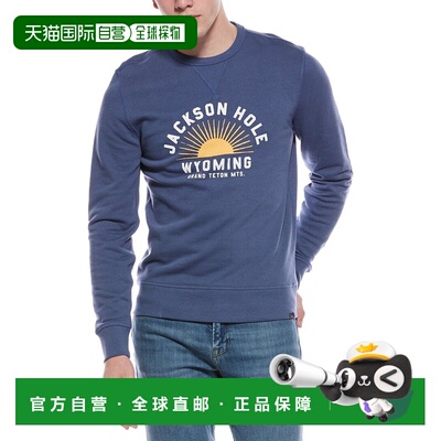 自营Faherty Jackson Hole Terry Crewneck T-Shirt - blue 美国