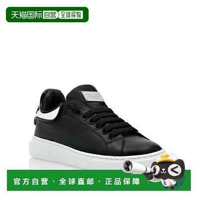 自营philipp pleinLeather Runner Big Bang-黑色/白色 美国奥莱