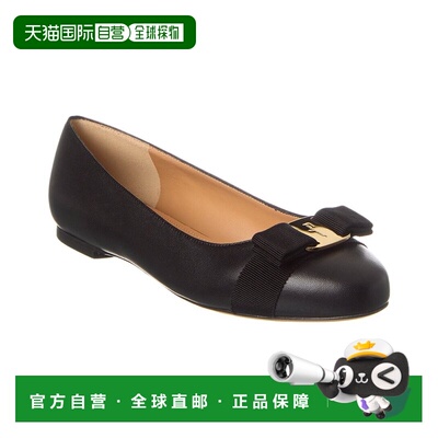 自营salvatore ferragamoFerragamo Varina Leather Ballet Flat