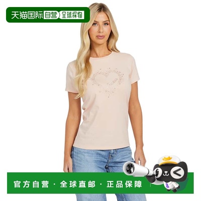 自营guessEco Keke Heart Tee - vapor rose 美国奥莱直发