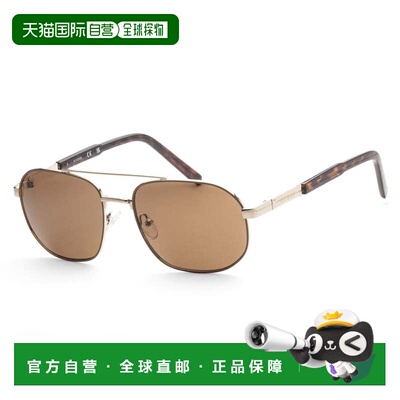 自营Guess 男式 57 毫米金色太阳镜 GF0250-32E - 金色 美国奥莱